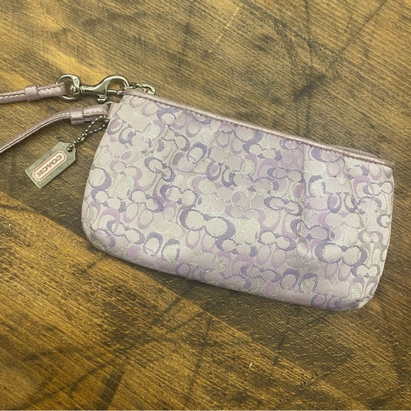 Coach | Bags | Lilac Light Purple Classic Coach Wristlet | Poshmark